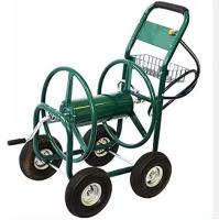 China Outdoor Watering 4 Wheels Steel Garden Hose Reel Cart with 60*102*42.5 Dimensions for sale