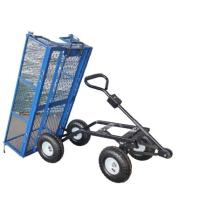 China Green Heavy-duty Garden Cart 500-lbs Capacity Hand Trolley Truck Dump Dolly Utility Wagon for sale