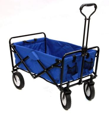 China 86*46*85 Dimension Camping Cart Green Collapsible Foldable Wagon for Family Camping for sale