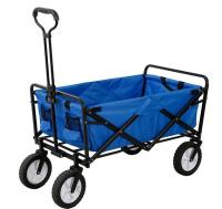 China 86*46*85 Dimension Camping Cart Green Collapsible Foldable Wagon for Family Camping for sale