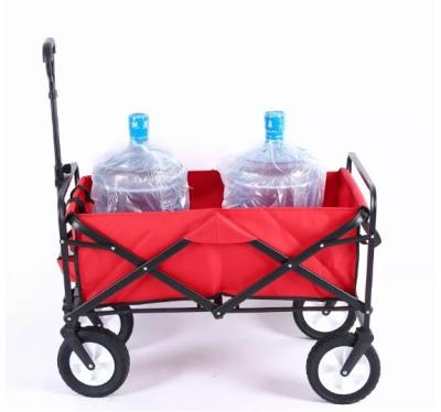 China 300LBS Capacity Outdoor Collapsible Folding Wagon with Pneumatic Wheel Construction for sale