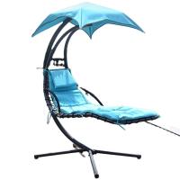 China Hotel Outdoor Hanging Hammock Chair Foldable Garden Swing Chair 300LBS Capacity for sale