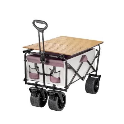 China Tools Steel Frame Outdoor Camping Folding Cart with Table and 260KGS Weight Capacity for sale