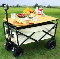 China Tools Steel Frame Outdoor Camping Folding Cart with Table and 260KGS Weight Capacity for sale