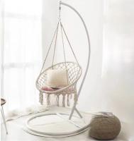 China Stain Resistant Hammock Swing Chair Machine Washable Hammock Chair With Tassels for sale