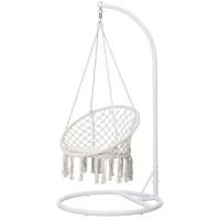 China Stain Resistant Hammock Swing Chair Machine Washable Hammock Chair With Tassels for sale