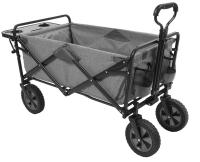 China Green Heavy Duty Foldable Wagon Hand Truck with Universal Wheels and Load Capacity for sale