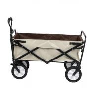 China Qingdao Port 4 Wheels Folding Wagon Cart for Easy Transport and 260KGS Weight Capacity for sale