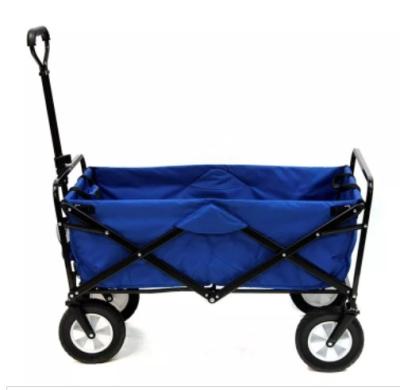 China Collapsible Hand Cart Trolley 300LBS Four Wheel for Folding Beach Wagon and Camping for sale