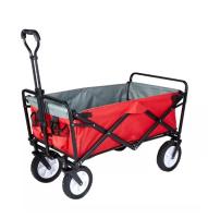China Collapsible Hand Cart Trolley 300LBS Four Wheel for Folding Beach Wagon and Camping for sale