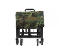 China Collapsible Hand Cart Trolley 300LBS Four Wheel for Folding Beach Wagon and Camping for sale