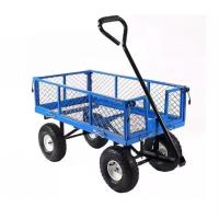 China Iron Folding Garden Cleaning Cart with 17KGS Weight Capacity and Heavy Duty Construction for sale
