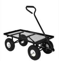 China 500LBS Iron Heavy Duty Folding Cleaning Garden Wagon Cart for High Durability for sale