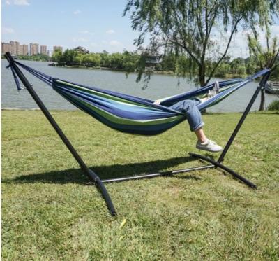 China Customized Color Outdoor Garden Hammock With Stand Portable Swing Standing Hammock for sale