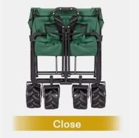 China Custom Logo Iron Collapsible Folding Garden Cart for Outdoor Activities for sale