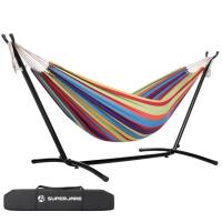 China Babies and Kids Outdoor Garden Hammock With Stand Portable Swing Standing Hammock for sale