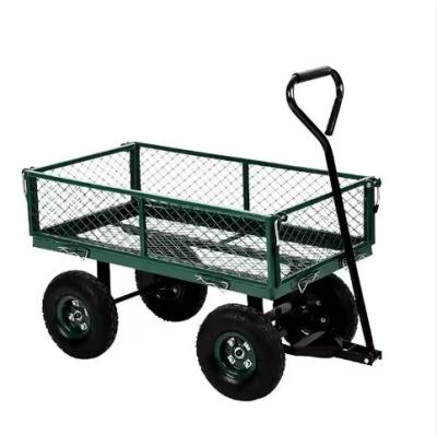 China Heavy Duty Folding Garden Wagon Cart 86*46*85cm For Outdoor Activities for sale