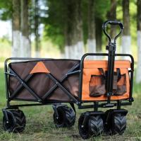 China 260KGS Capacity Collapsible Folding Utility Wagon For Outdoor Camping And Beach for sale