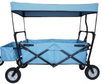 China Removable Canopy Heavy Duty Collapsible Wagon Carts For Beach Shopping Picnic Camping Sports for sale