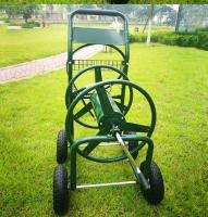 China 100KGS Capacity Iron Garden Water Hose Reel Cart Convenient For Outdoor for sale