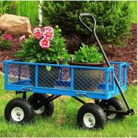 China Steel Outdoor Wagon Cart Carrying Tools And Groceries Foldable Beach Trolley for sale