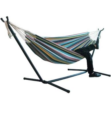 China Weather Resistant Hammock Swing Chair Easy Collapsible Outdoor Canvas Hammock for sale