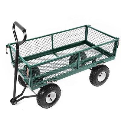 China 14.6 Lbs Garden Wagon Cart Steel Frame For Heavy Duty for sale