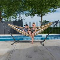 China Outdoor Canvas Hammock Swing Modern Style Beach Cotton Canvas Hammock for sale