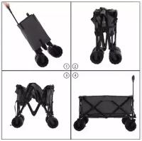 China Qingdao Port Steel Foldable Shopping Wagon for Convenient Transport and Loading for sale