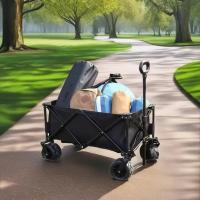 China Qingdao Port Steel Foldable Shopping Wagon for Convenient Transport and Loading for sale