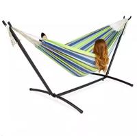 China Comfortable Black Hammock Chair Stand Customizable Outdoor Furniture for sale