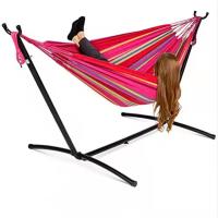 China Comfortable Black Hammock Chair Stand Customizable Outdoor Furniture for sale