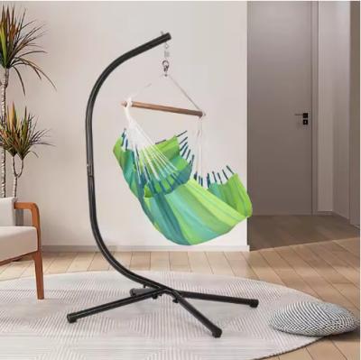 China Home Furniture Hammock Swing Chair With Iron Tube Cotton Fabric for sale