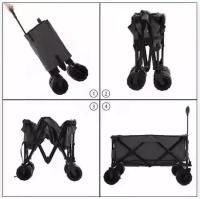 China 4 Wheels Foldable Shopping Wagon Convenient Folding Cart for General and Easy Transport for sale