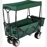 China 4 Wheels Foldable Shopping Wagon Convenient Folding Cart for General and Easy Transport for sale