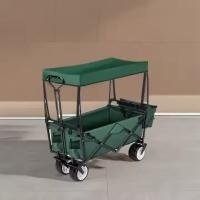 China 4 Wheels Foldable Shopping Wagon Convenient Folding Cart for General and Easy Transport for sale