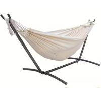 China Outdoor Furniture Wrought Iron Hammock Stand For Soft And Comfortable Relaxation for sale