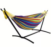 China Outdoor Furniture Wrought Iron Hammock Stand For Soft And Comfortable Relaxation for sale