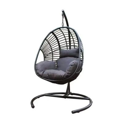 China Outdoor Furniture Wrought Iron Hammock Stand Soft Comfortable For Relaxing Relaxation for sale