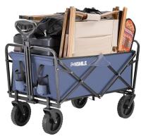 China Heavy Duty Folding Utility Wagon For Outdoor Activities 265 Lbs Capacity Perfect For Camping Gardening And Shopping for sale