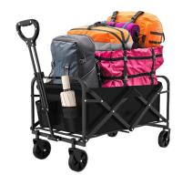 China Heavy Duty Folding Utility Wagon For Outdoor Activities 265 Lbs Capacity Perfect For Camping Gardening And Shopping for sale