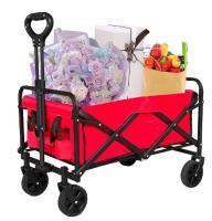 China Heavy Duty Folding Utility Wagon For Outdoor Activities 265 Lbs Capacity Perfect For Camping Gardening And Shopping for sale