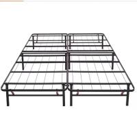 China 75 X 39 X 14 Inches Folding Metal Bed Frame With Foldable Convenient Metal Legs for sale