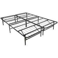 China 75 X 39 X 14 Inches Folding Metal Bed Frame With Foldable Convenient Metal Legs for sale