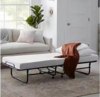 China Mail Packing Included Easy Assembly Folding Metal Bed Frame for sale