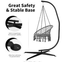 China Wirecutter Hanging Hammock Chair Iron Tube Frame Construction for sale