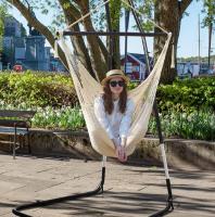 China Get Ultimate Relaxation Experience Wrought Iron Hammock Stand Mail Packing N for sale