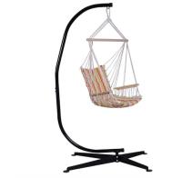 China Wrought Iron Hammock Stand Up To 80kg Weight Capacity Lightweight Sturdy for sale
