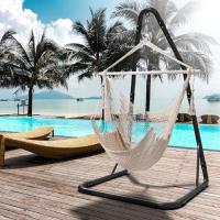 China Get Ultimate Relaxation Experience Wrought Iron Hammock Stand Mail Packing N for sale