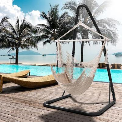 China Mail Packing Included Relaxation Hammock Swing Chair With Iron Tube Frame for sale
